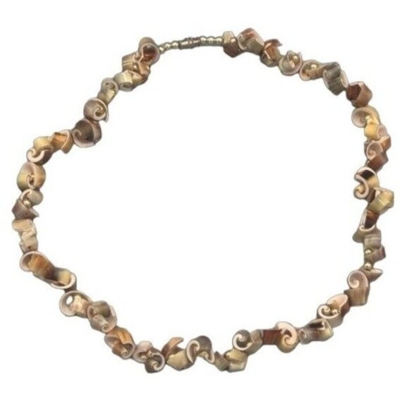 None | Jewelry | Shells Choker Twist Silver Bead Necklace Costume ...